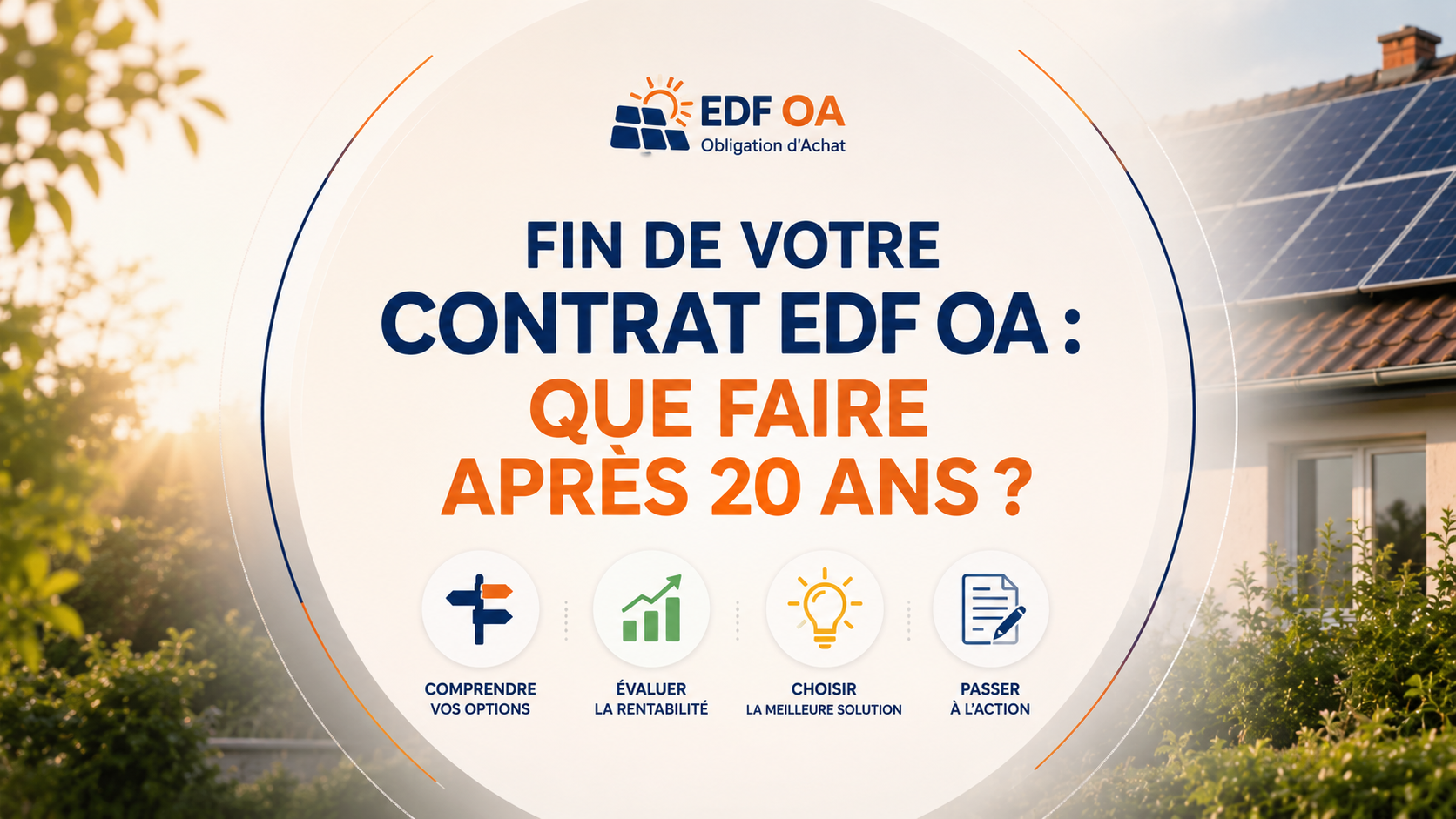 Fin de contrat EDF OA : que faire après 20 ans